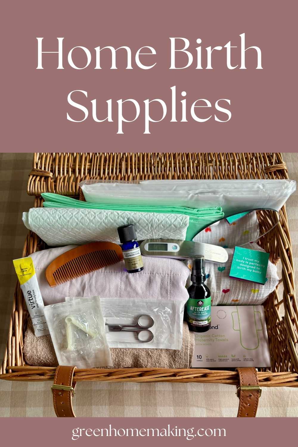 Home Birth Supplies - Green Homemaking
